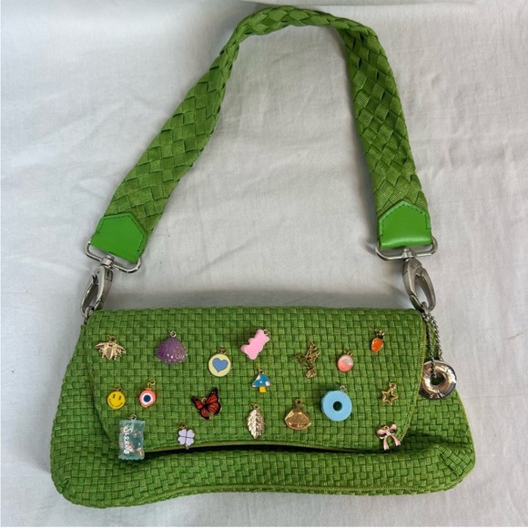 The Sak | Bags | The Sak Woven Lime Green Shoulder Bag Upcycled Charms ...